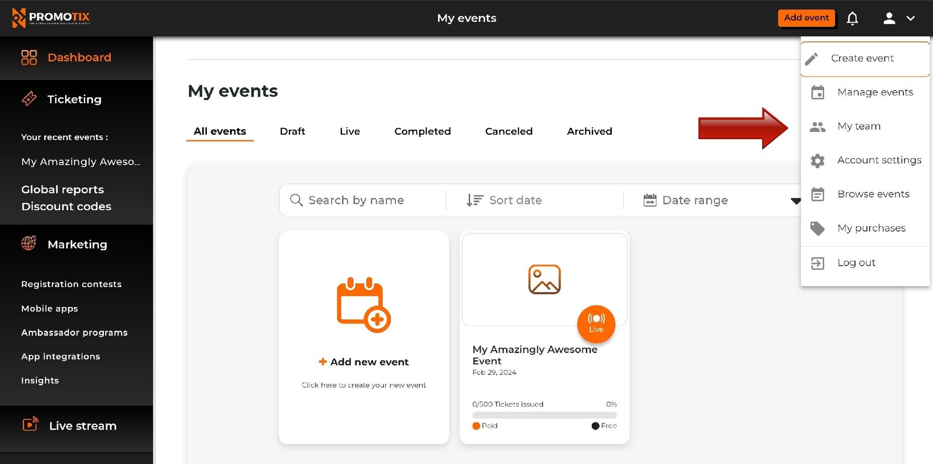How to add team members with custom permission levels