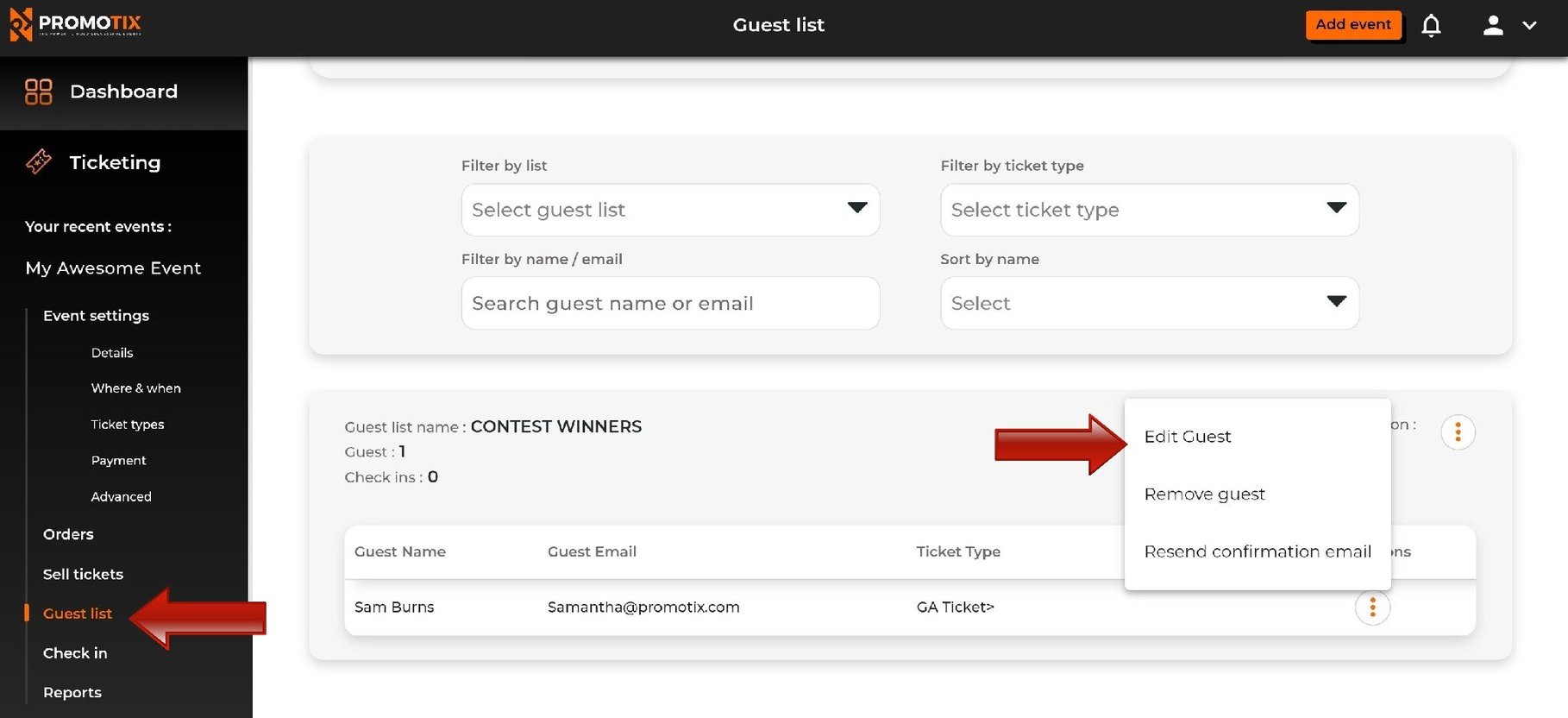 How to edit customer details