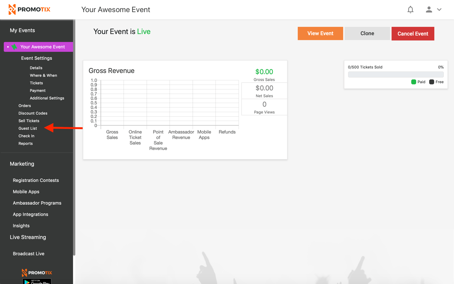 How to create and manage guest lists