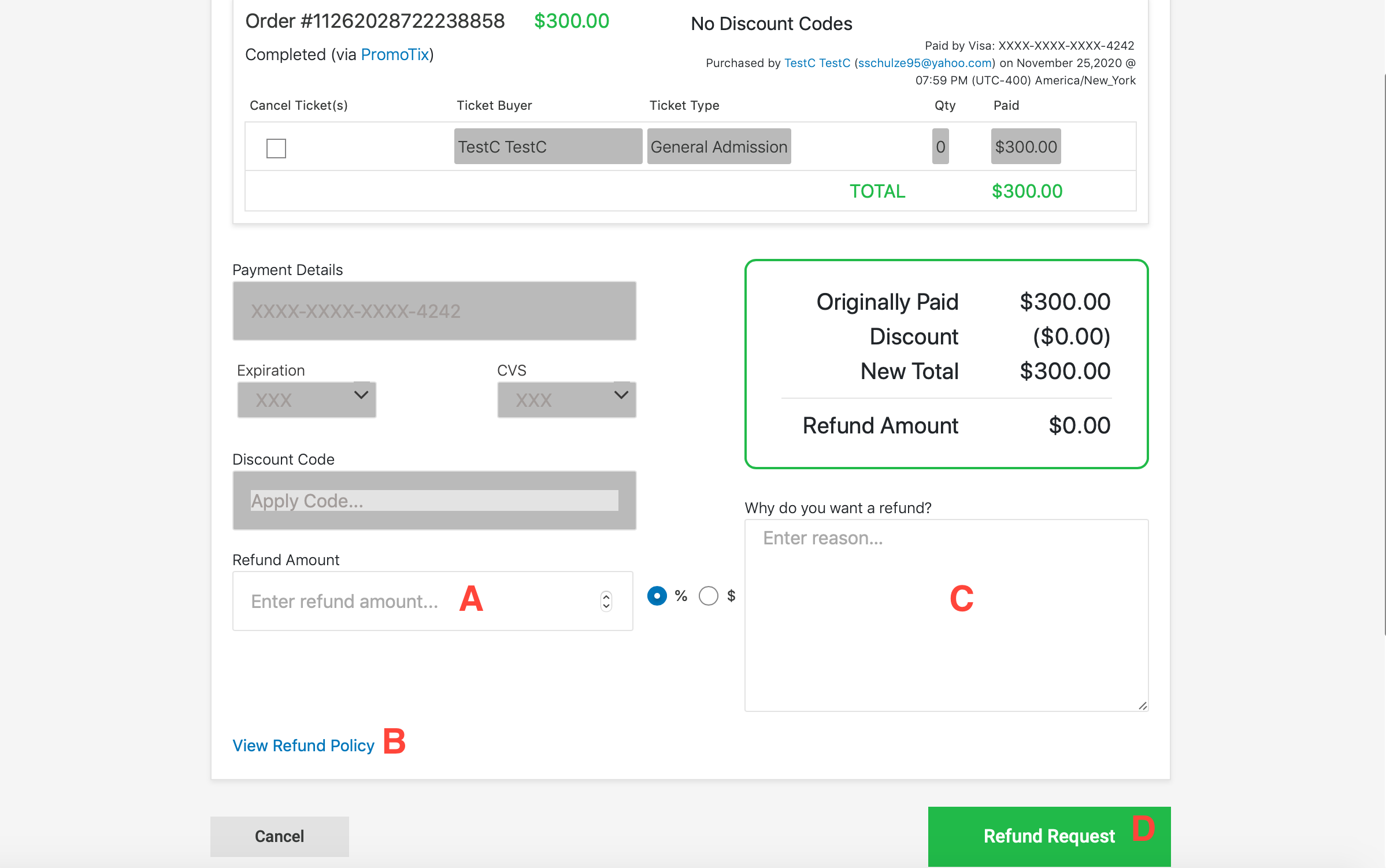 How to request a refund