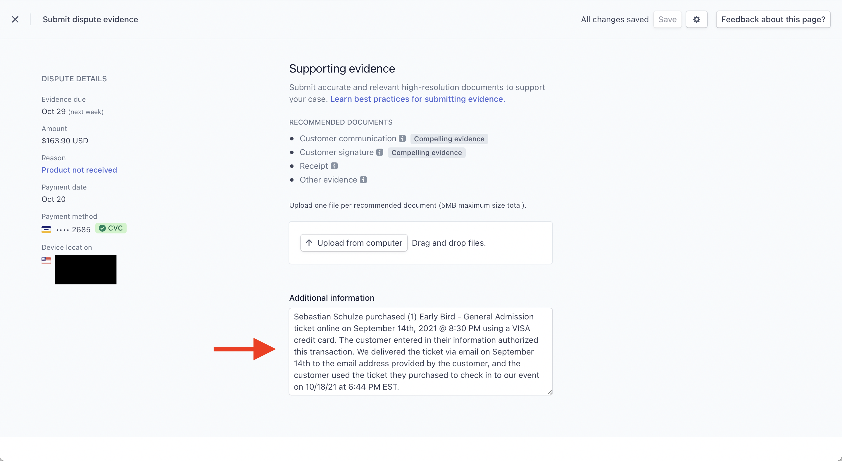 Best practices for responding to Stripe disputes