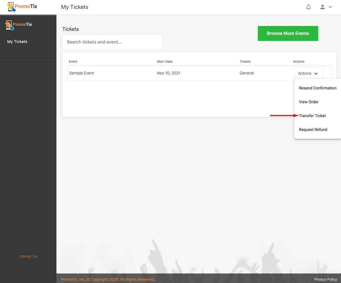 How to Transfer A Ticket